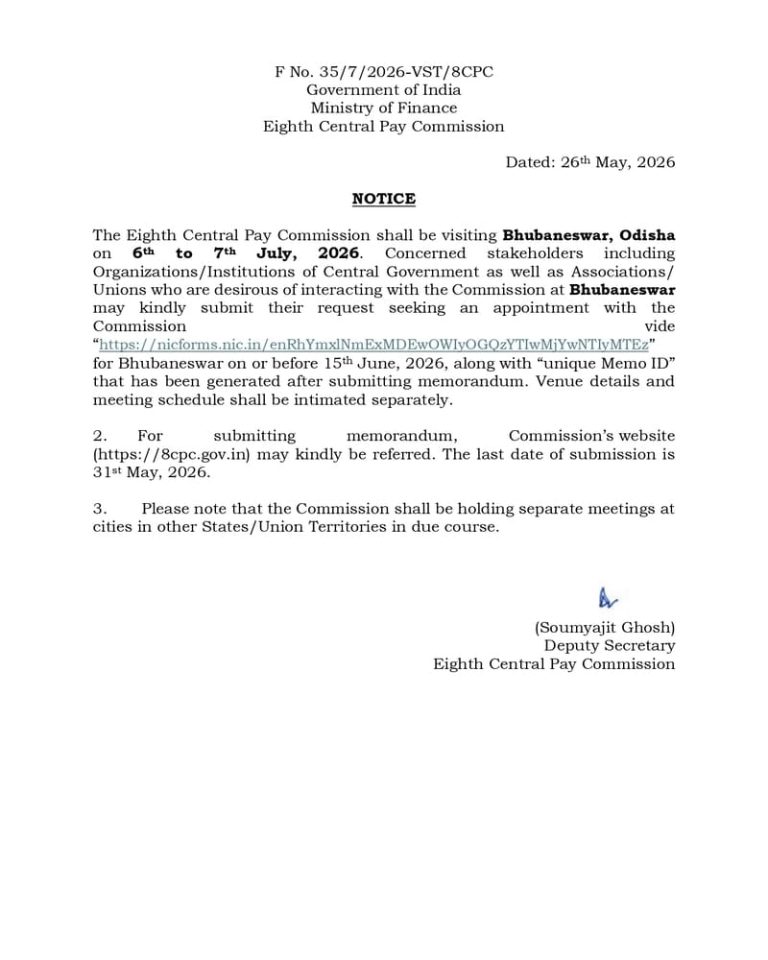 8th Central Pay Commission Begins Work: Official Website Launched to ...